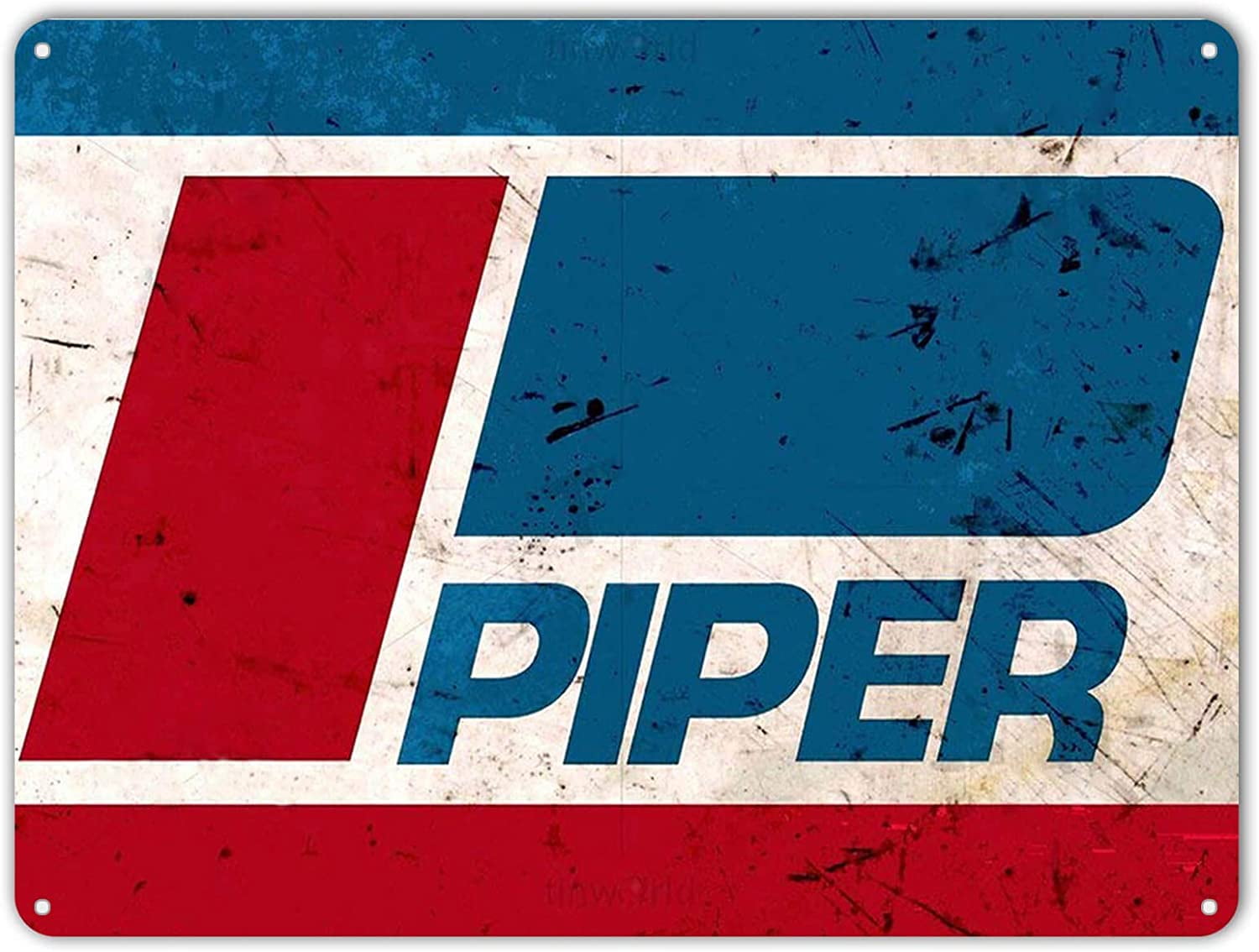 Piper Aircraft Logo Plane Jet Airplane Vintage Style Retro Wall Decor ...