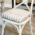 Piper Classics Market Place Gray Ticking Stripe Chair Pad - Walmart.com