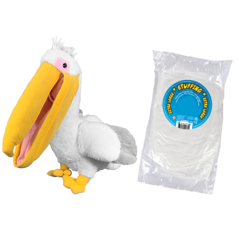 Plush Gear Piper The Pelican 16" Plush, DIY No-Sew Stuffing Kit for ...
