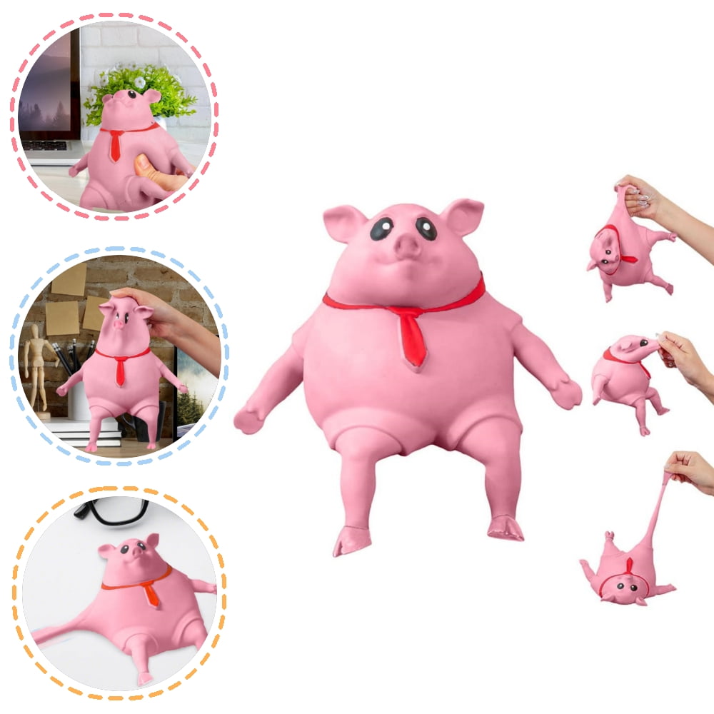 Piper The Pig,Squishy Stress Relief Toys Adults,Pink Novelty Cute Pig ...