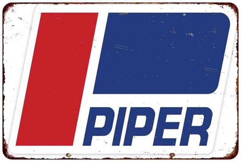 Piper Pilot Aircraft Aircraft General Aviation Reproduction metal sign ...