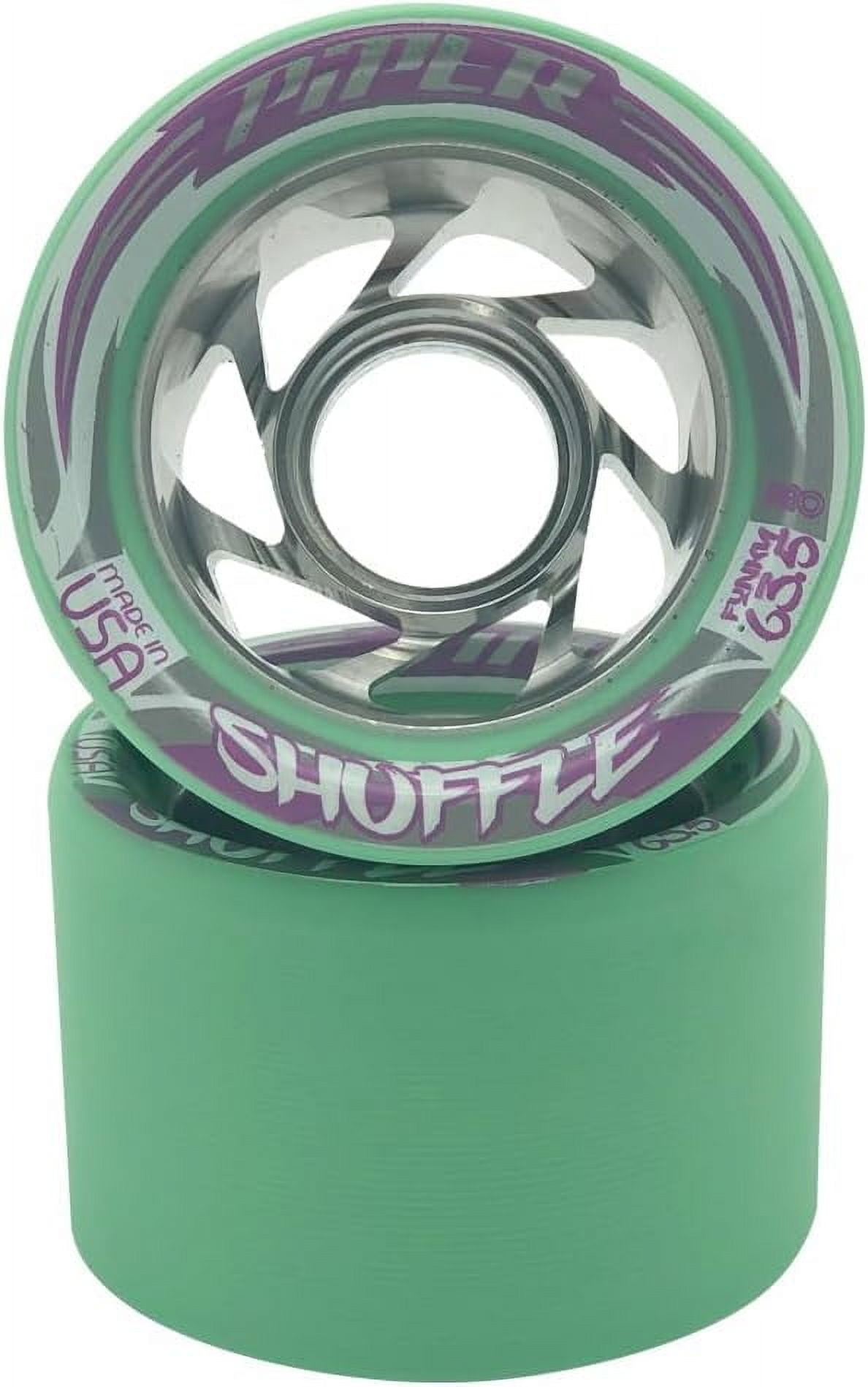 Piper Pro Aluminum Hub Roller Skate Wheels, 63.5mm, Green - Walmart.com