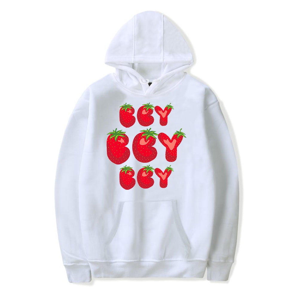 Piper Rockelle Merch Strawberry BBY Hooded Drawstring Pocket Sweatshirt ...