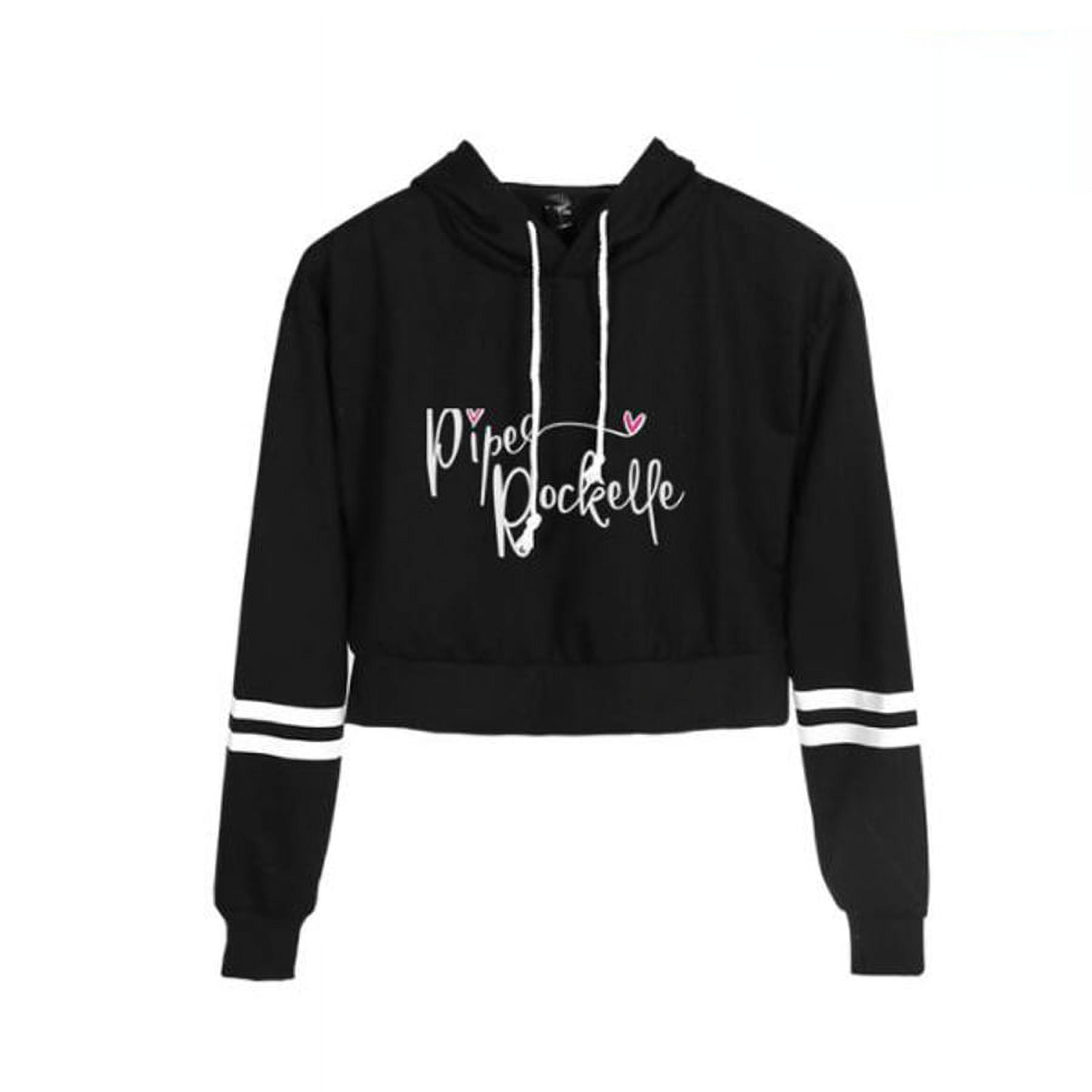 Piper Rockelle Merch Yellow Crop Top Hoodie Harajuku Cropped Sweatshirt ...