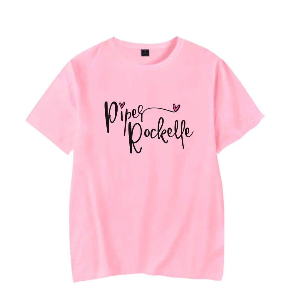 Piper Rockelle Short Sleeve Tee Women Men Crewneck Summer T-shirt ...
