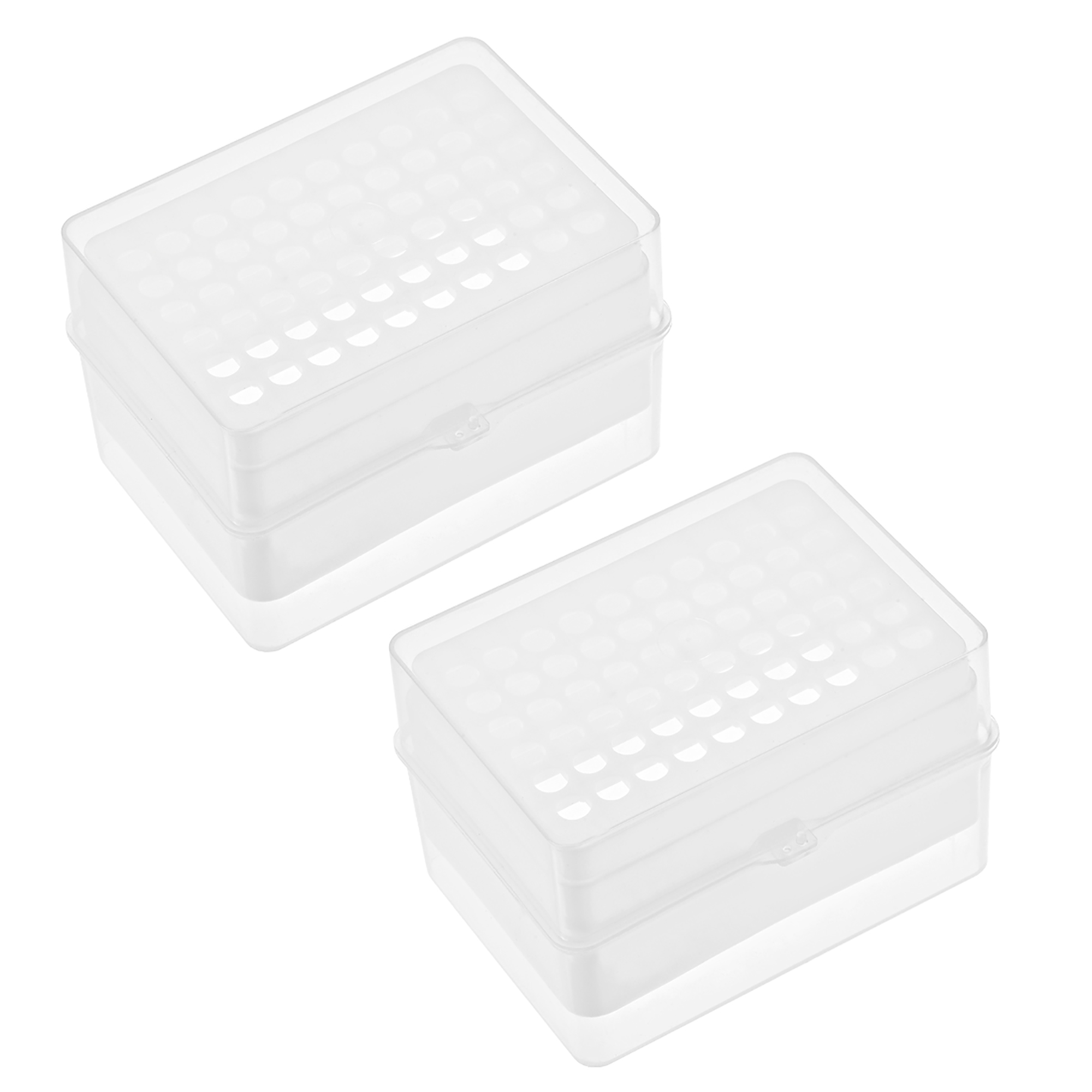 Pipette Tips Box, 60-Well Polypropylene Tip Holder Container for 1ml ...