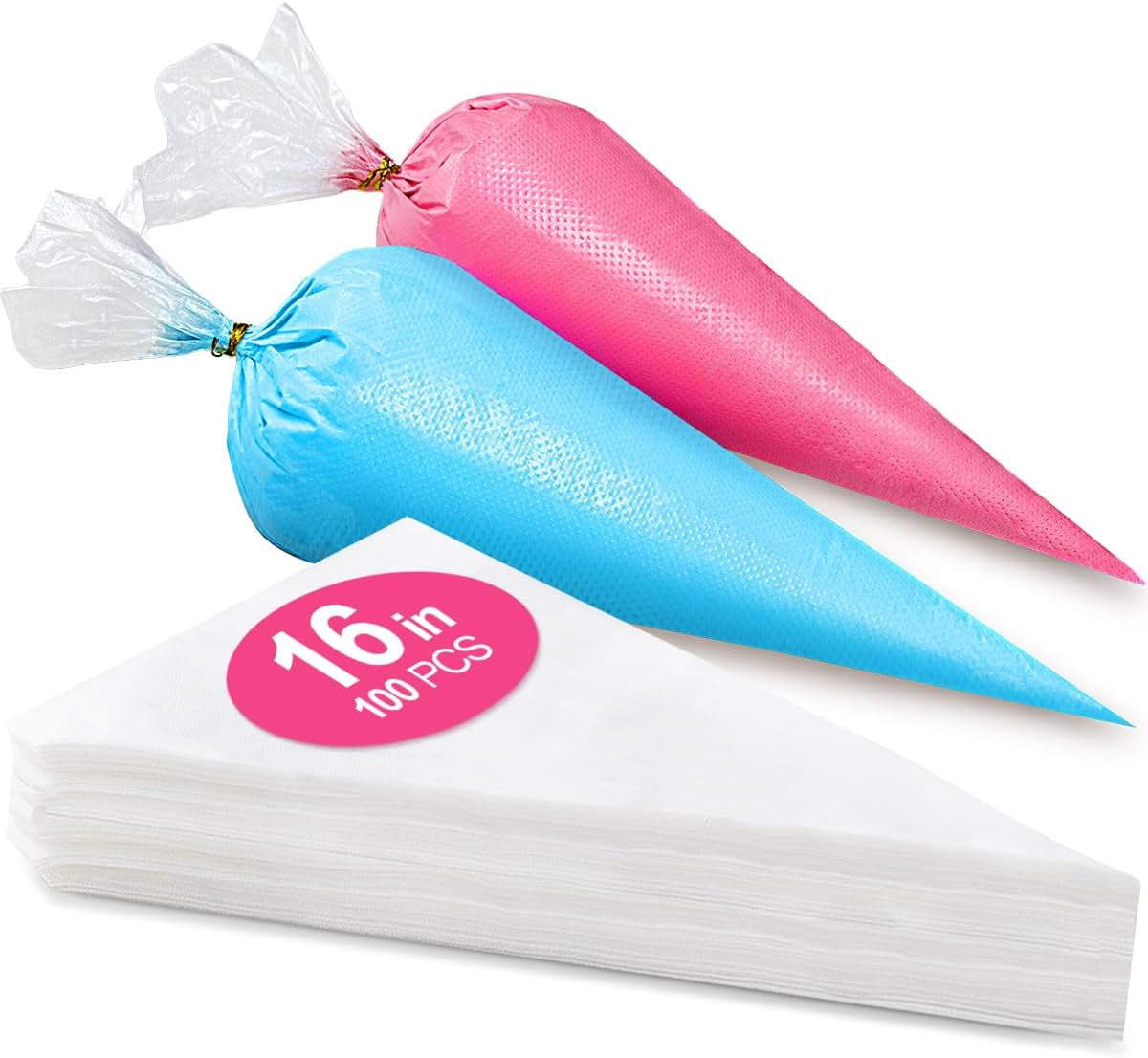 Piping Bag and Piping Tip Set, 12 Inch Pastry Bag, Disposable Frosting ...