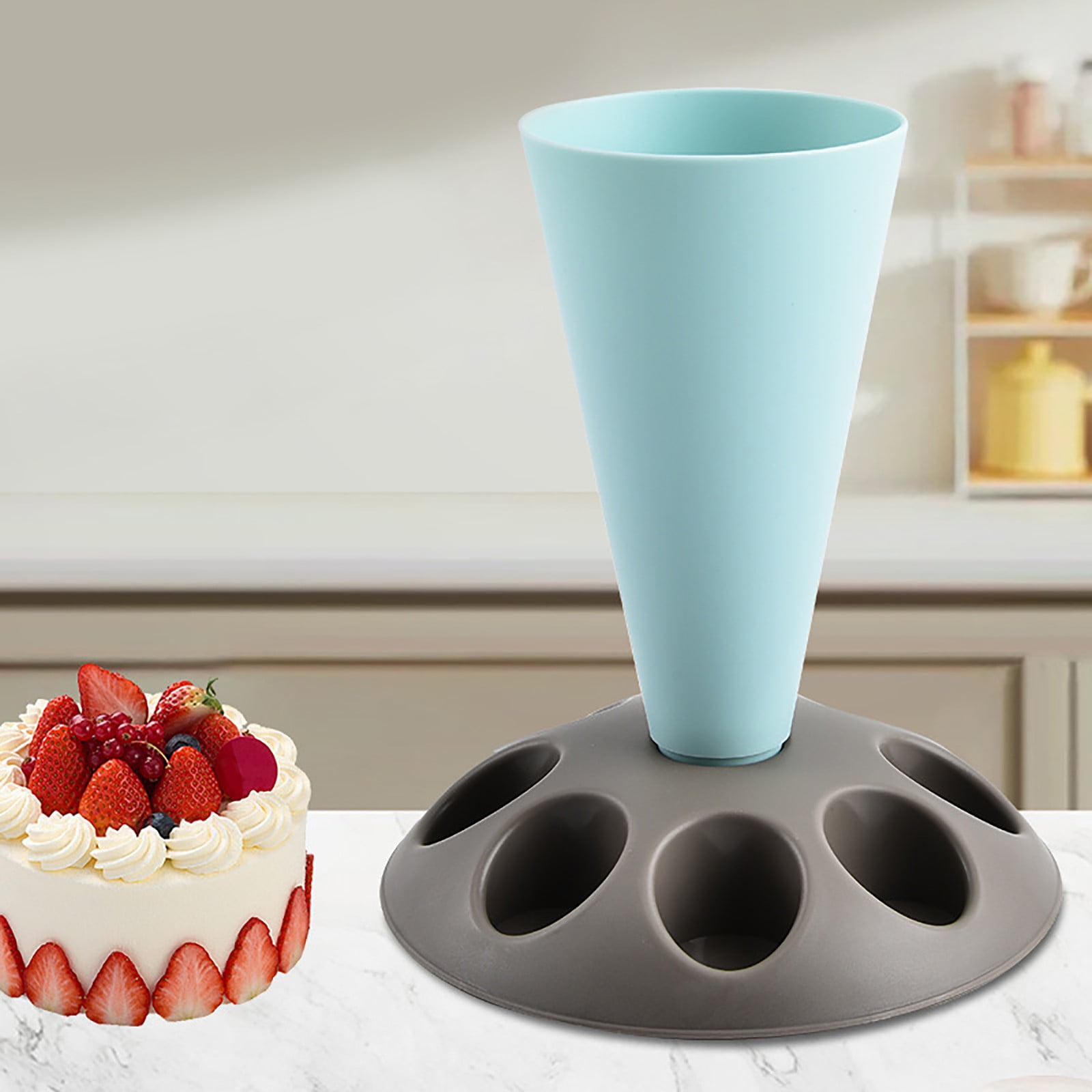 Piping Bag Stand Bag Holder Icing Bag Holder With 8 Slots Nozzles ...