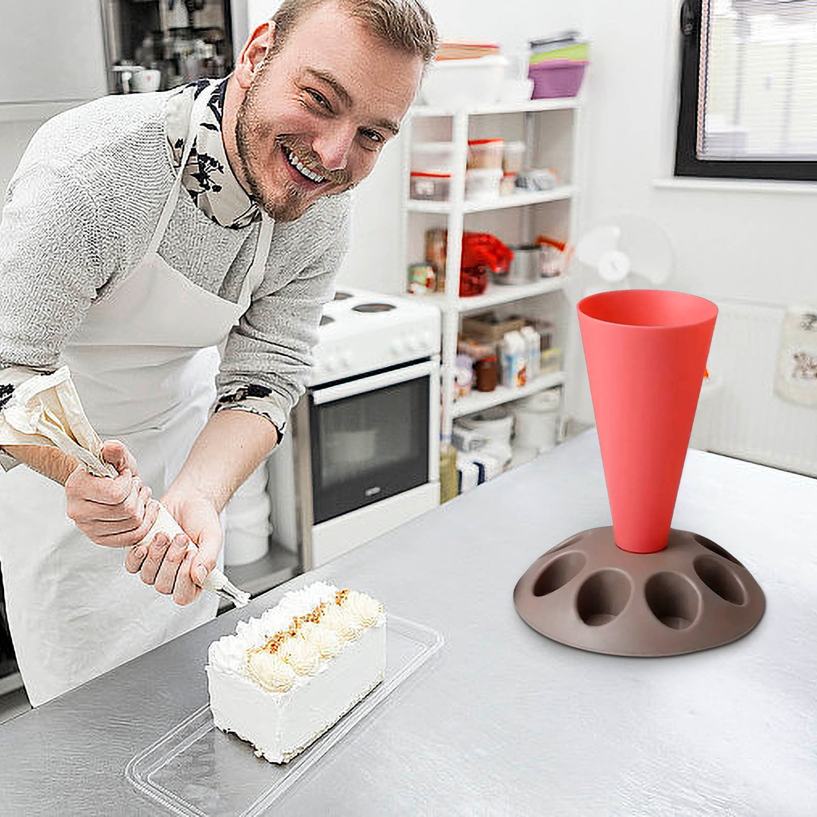 Piping Bag Stand,Piping Tip Organizer,Tool Stand Holder Cake Decorating ...