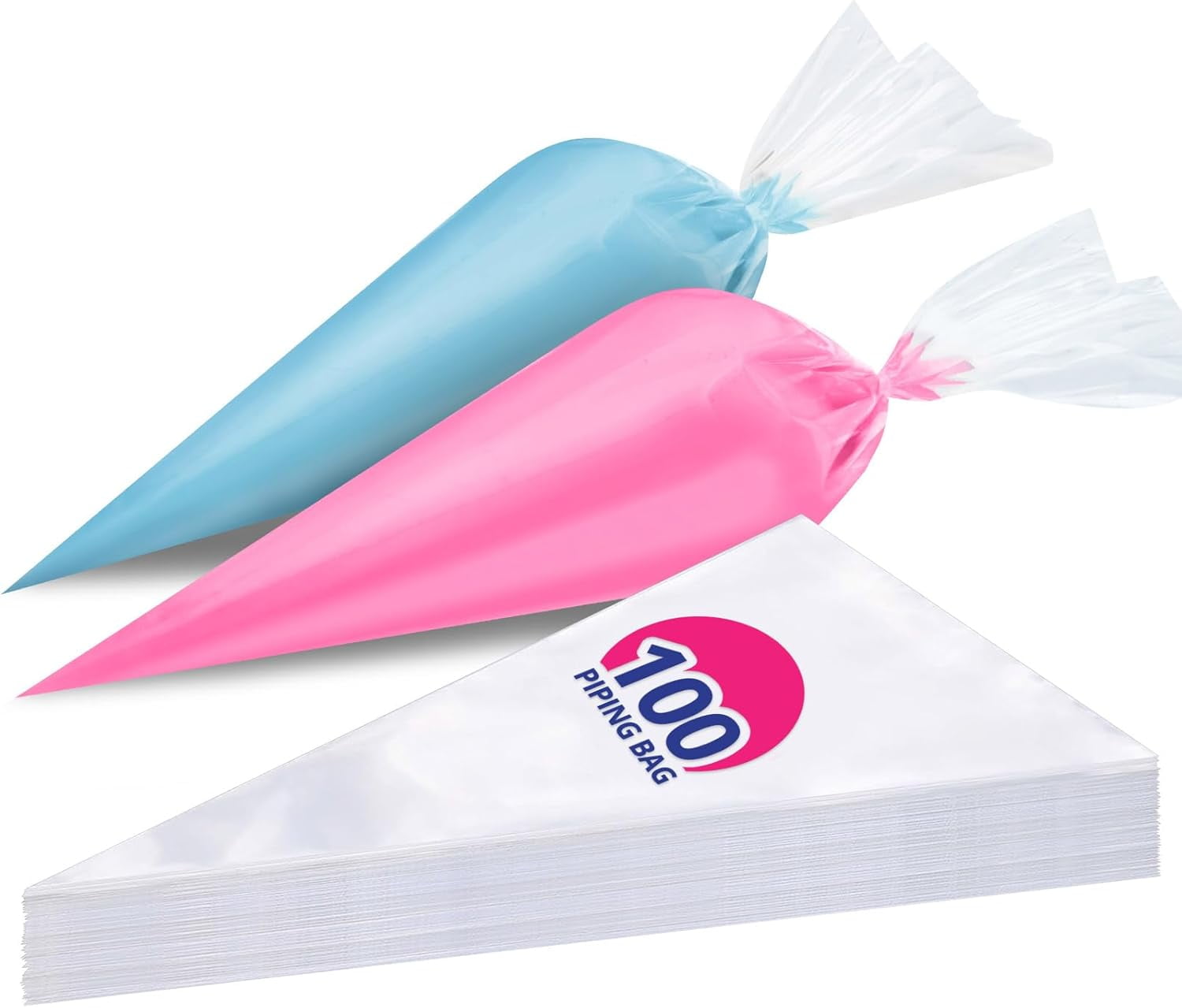 Piping Bags Disposable 12 Inch, 100PCS Extra Thick Pastry Icing Piping ...
