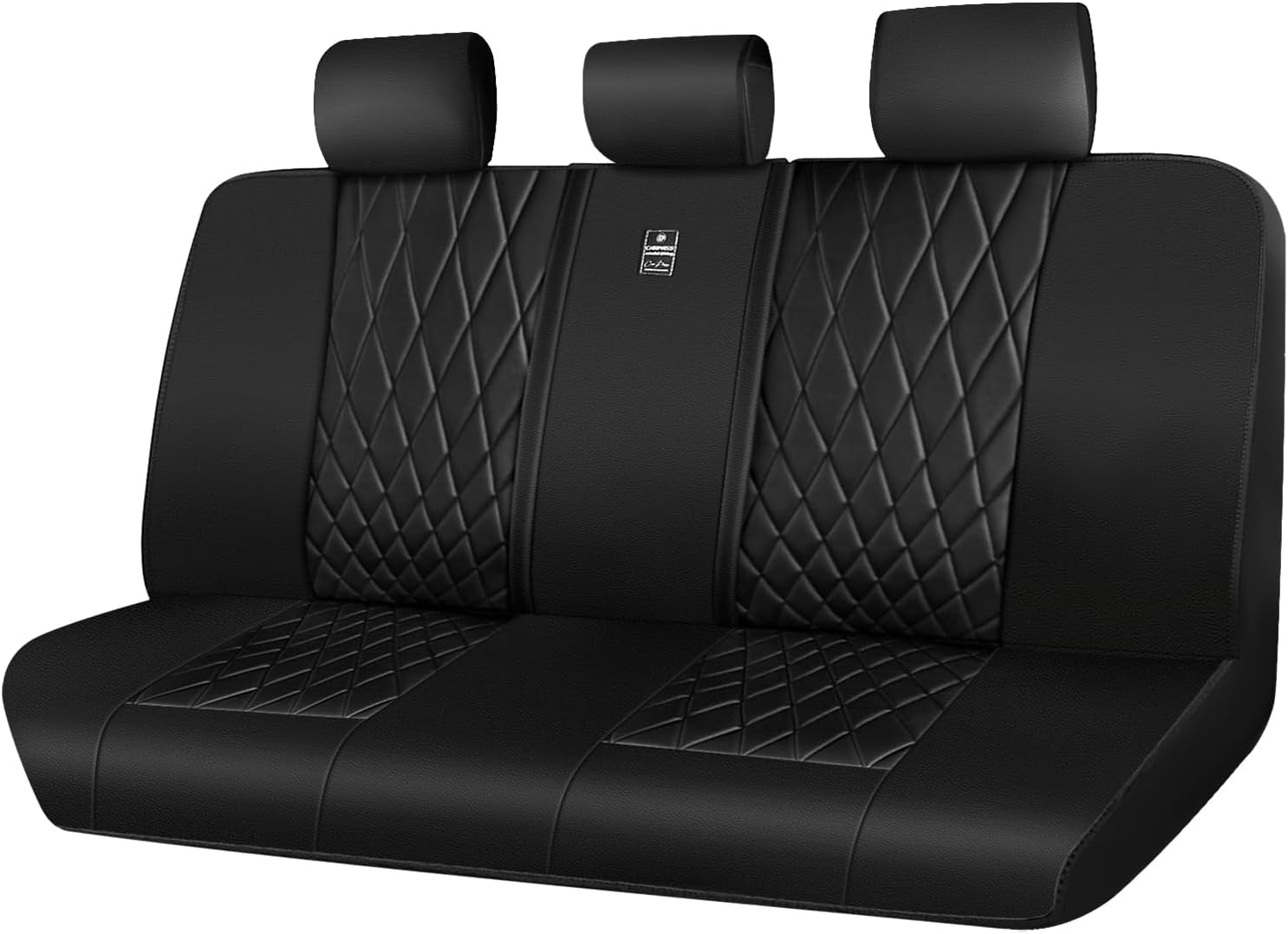 Piping Luxury PU Leather Two Front Car Seat Covers, Waterproof Anti ...