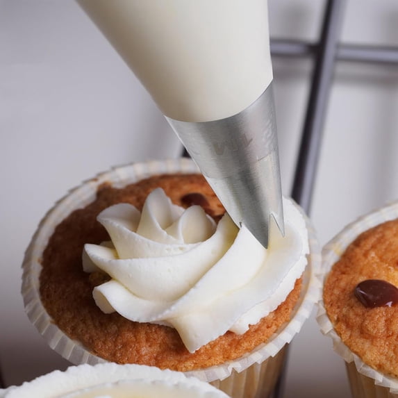 Piping Tips Set, Stainless Steel Cake Decorating Tips, Frosting Icing ...