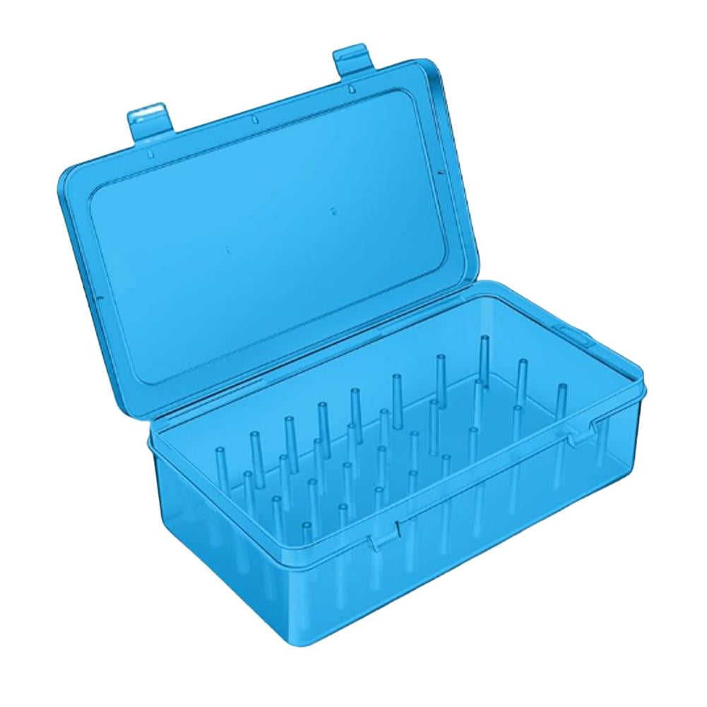 Piping Tips Storage Box with Fixed Pins, 42 Pegs Storage Container ...
