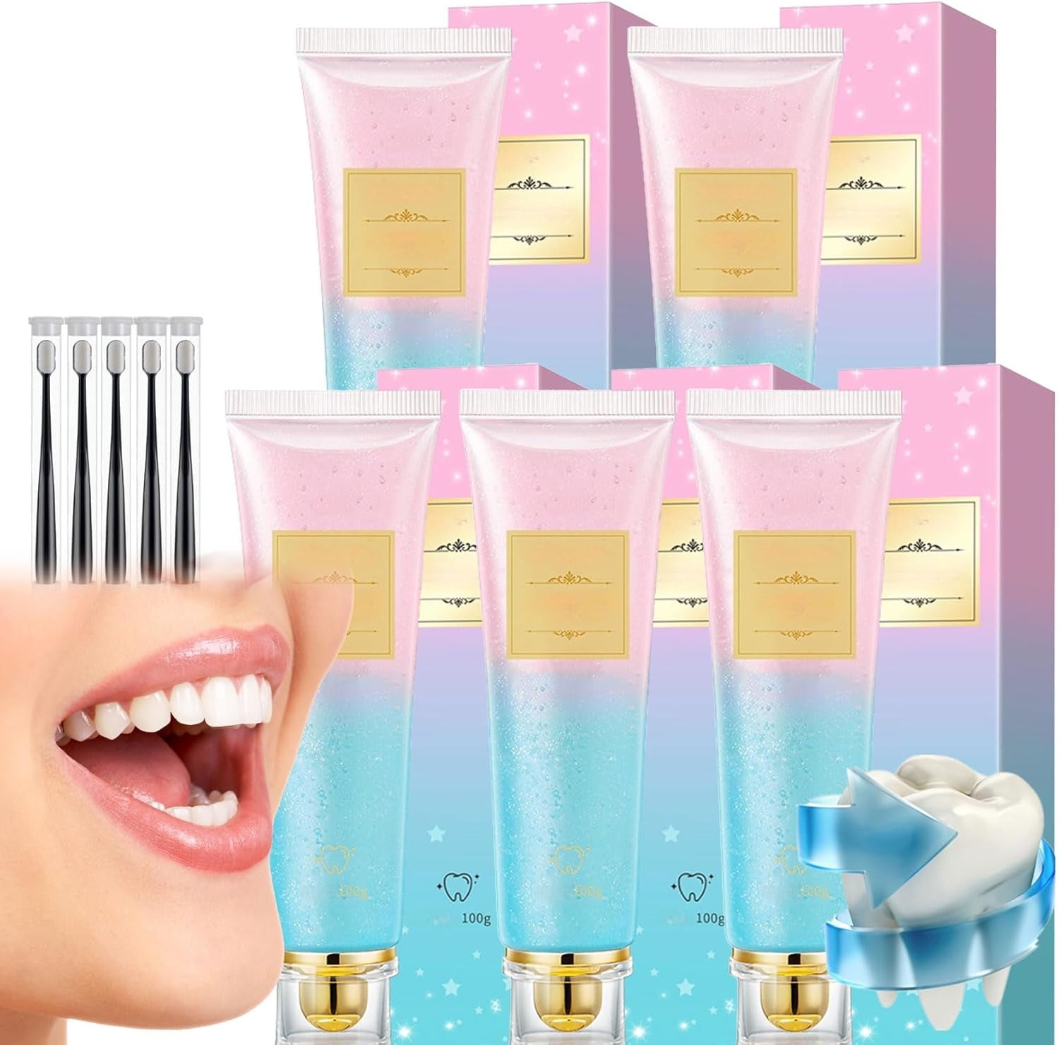 Pipiup Toothpaste, Allfound Radiant Whitening Toothpaste, Intensive ...