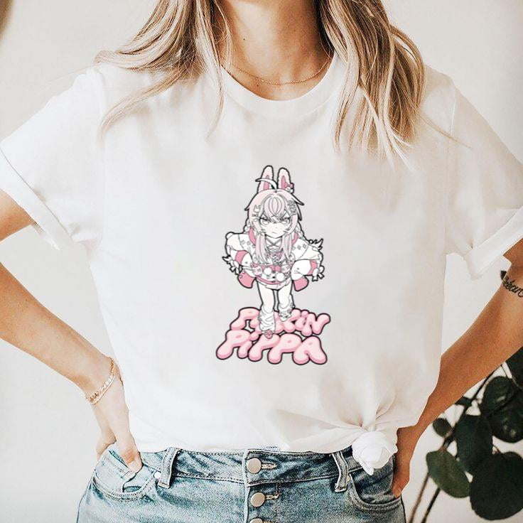 Pipkin Pippa Phase-Connect VTuber Bunny Girl Fan Art T-Shirt Unisex ...