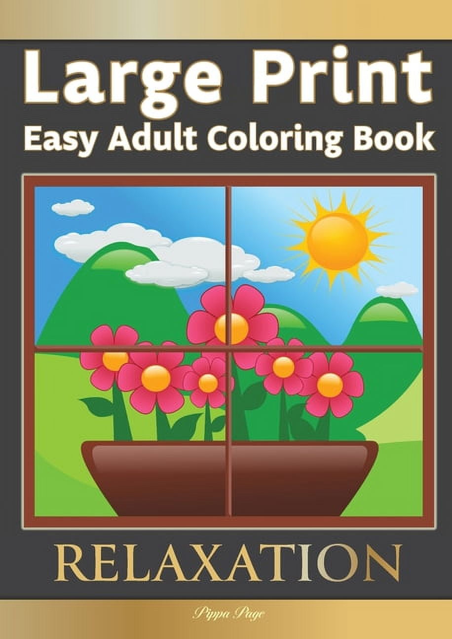 Pippa Page: Easy Large Print Adult Coloring Book, Book 1 (Paperback ...