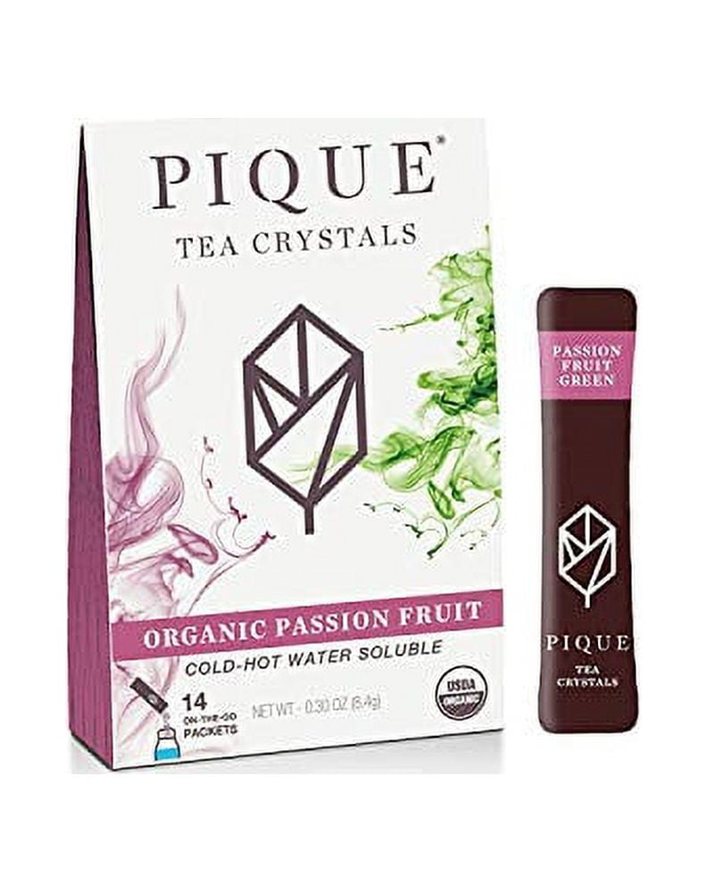Pique Organic Passion Fruit Tea Crystals - Caffeinated Japanese Sencha ...
