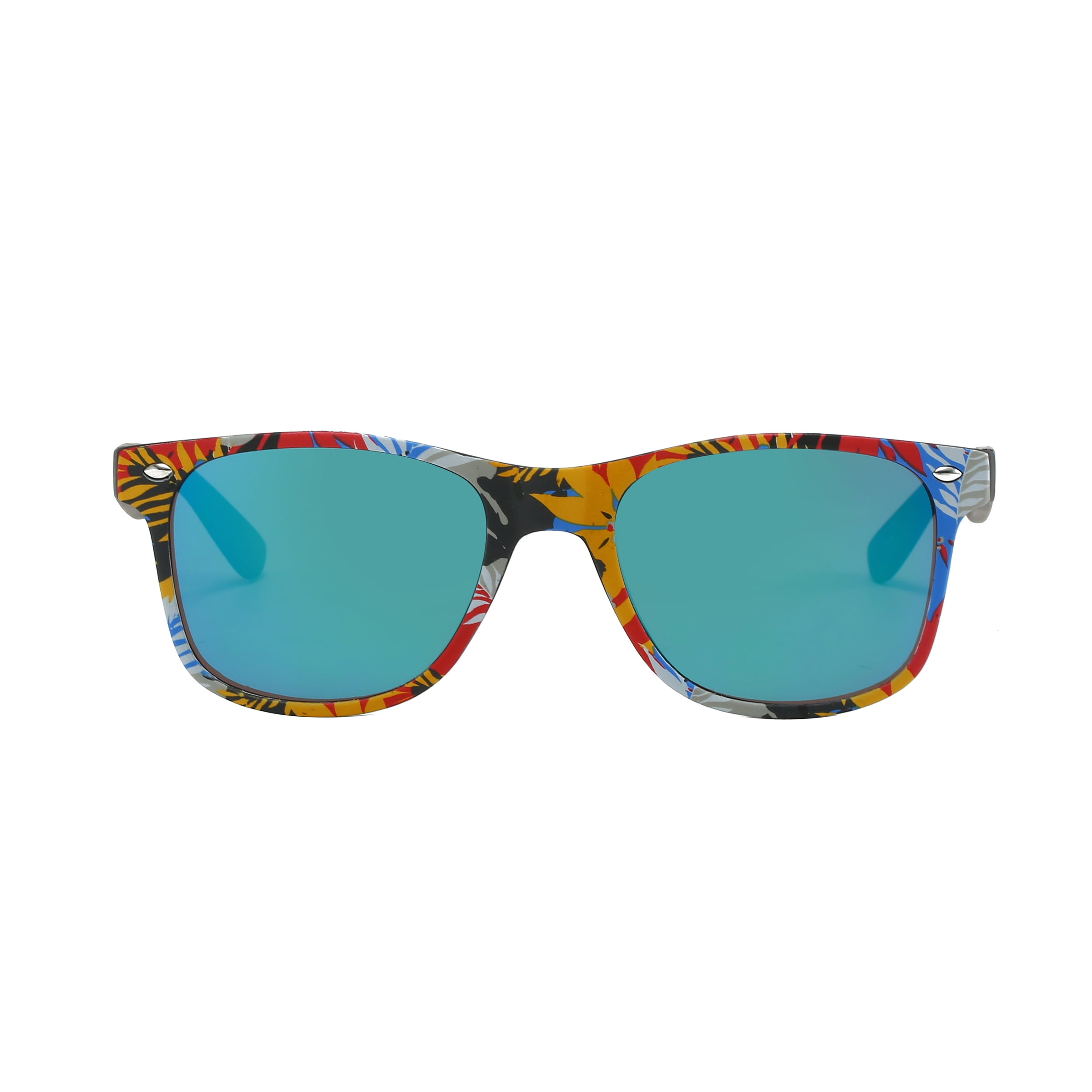 Piranha Eyewear Palm Springs Unisex Sunglasses with Blue Mirror Lenses ...