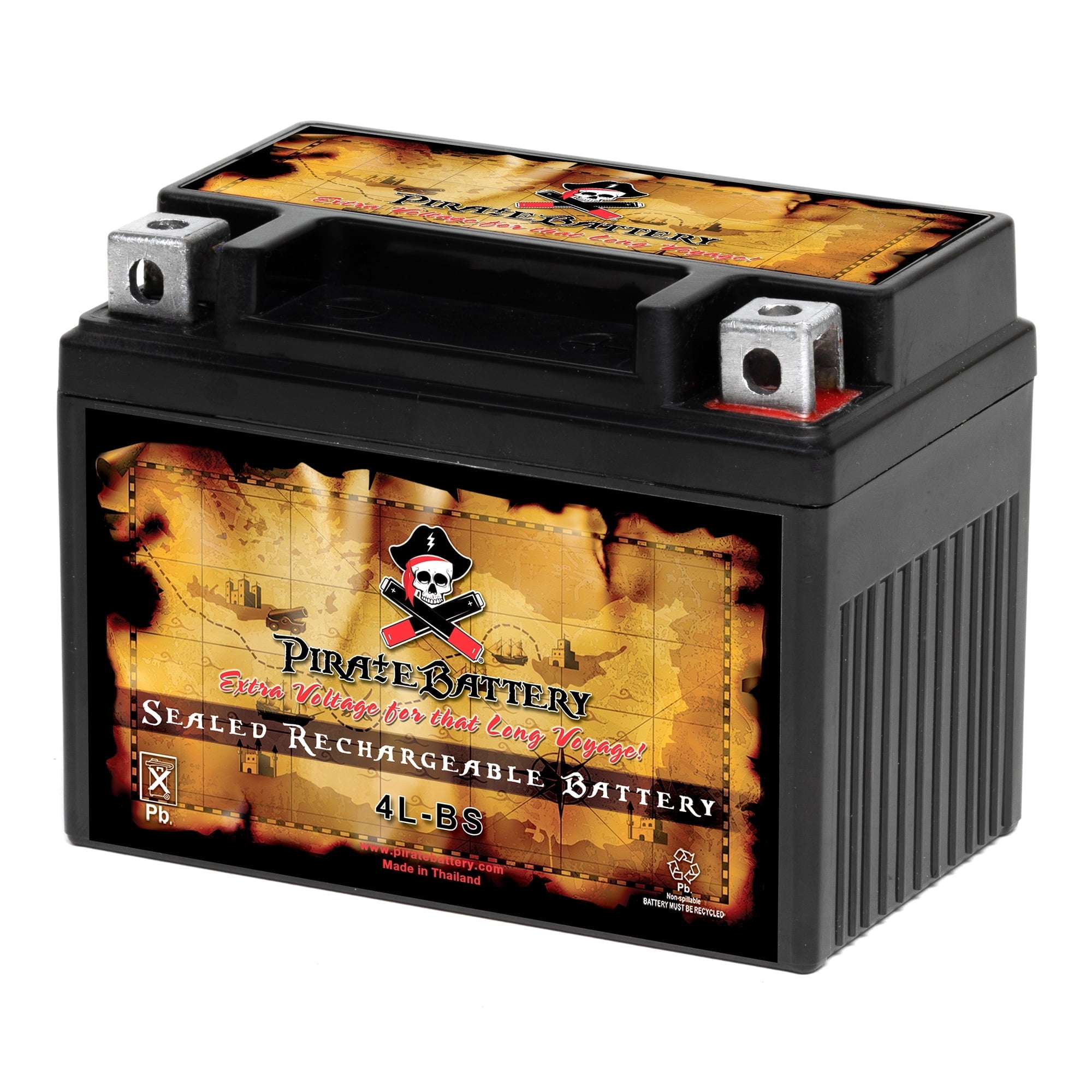 Pirate Battery YTX4L-BS AGM Lawn Mower Battery for Snapper Walk Behind ...