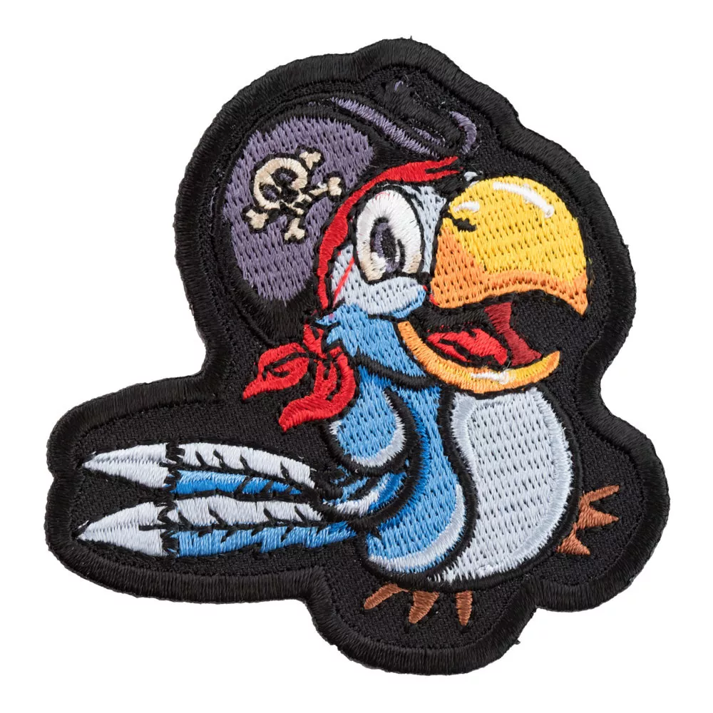 Pirate Bird Blue Parrot Patch, Parrot & Animal Patches - Walmart.com