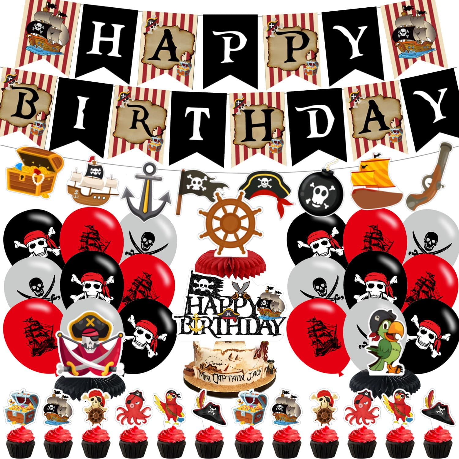 Pirate Birthday - Pirate Party AFN1Pirate Birthday for Men, Boys, Kids ...