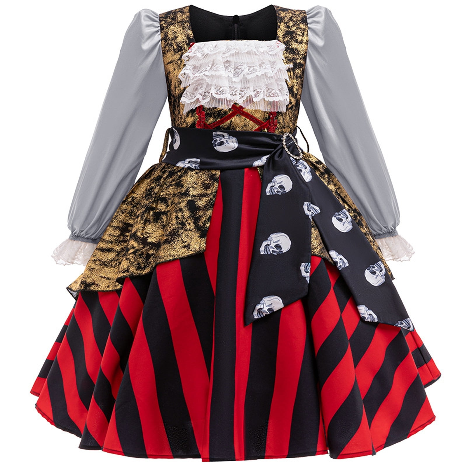 Pirate Costume for Girls Pirate Cosplay Halloween Party Dress - Walmart.com