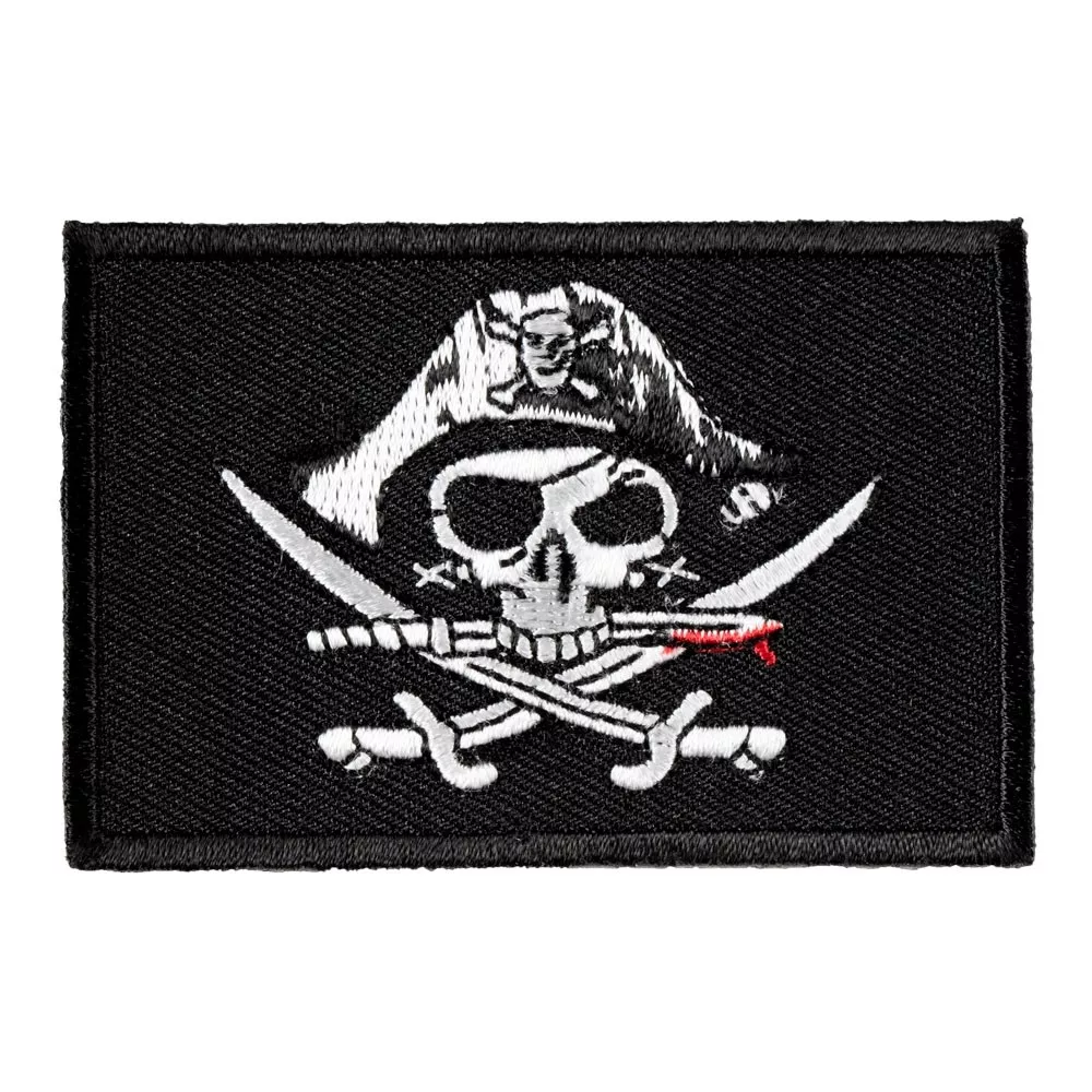 Pirate Deadman Swords Flag Patch, Pirate Patches - Walmart.com