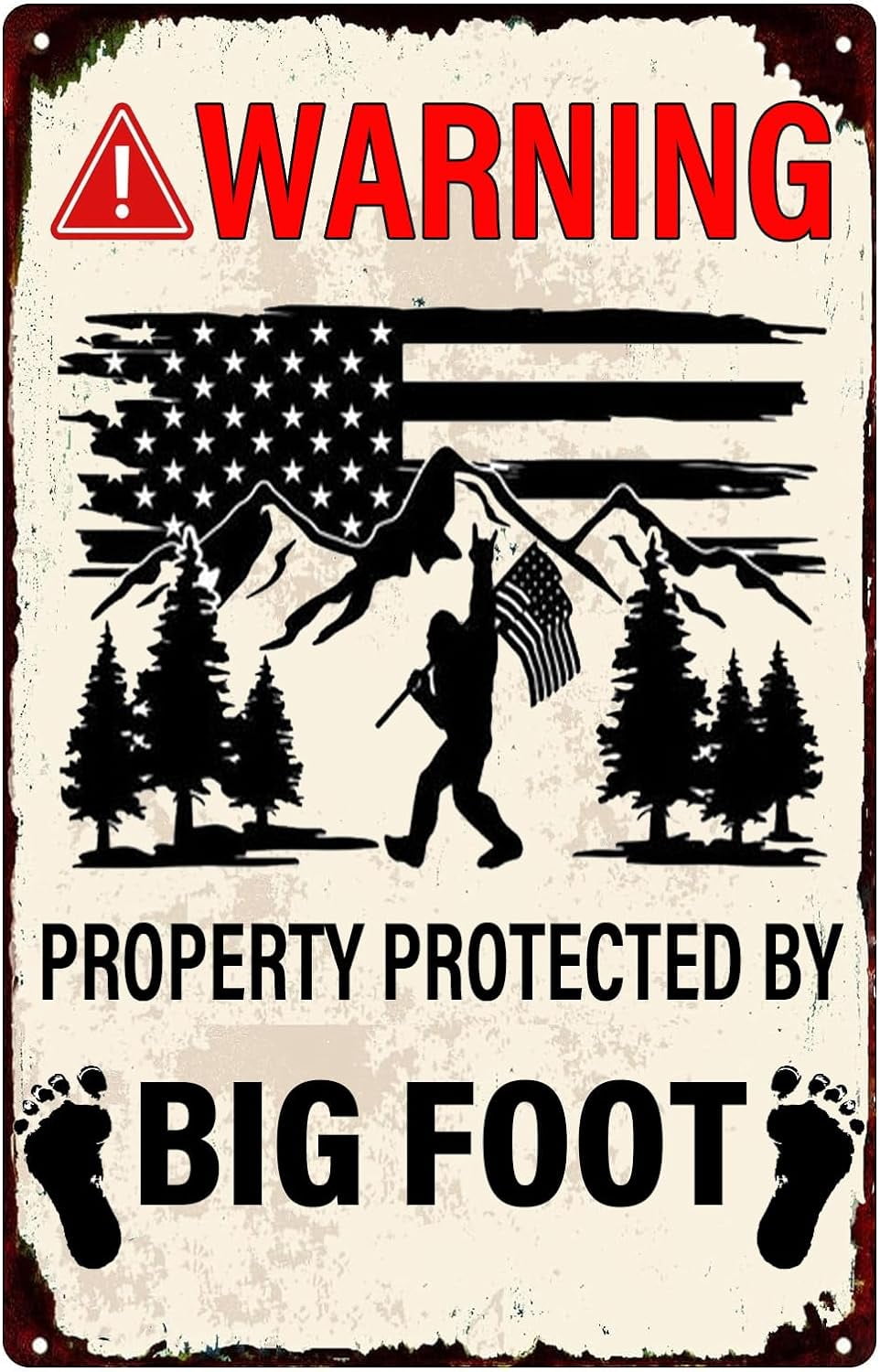 Pirate Decor Vintage Tin Sign Ye Be Warned! These Are Pirate Waters ...