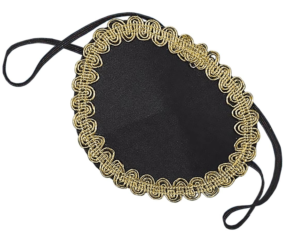 Pirate Eye Patch with Gold Trim - Walmart.com