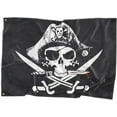 Pirate Flag Skull Captain With Knifes Banner Polyester 3x5 Foot Flags ...