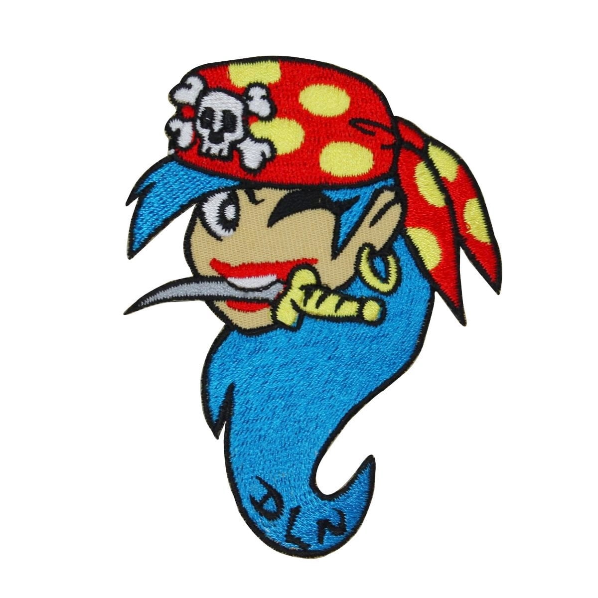 Pirate Girl Winking Patch Dagger Buccaneer Wench Embroidered Iron On ...