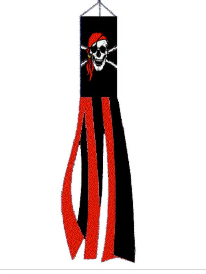 Pirate Hat Scarf Windsock Polyester 60 Inch Garden Outdoor Wind Sock ...