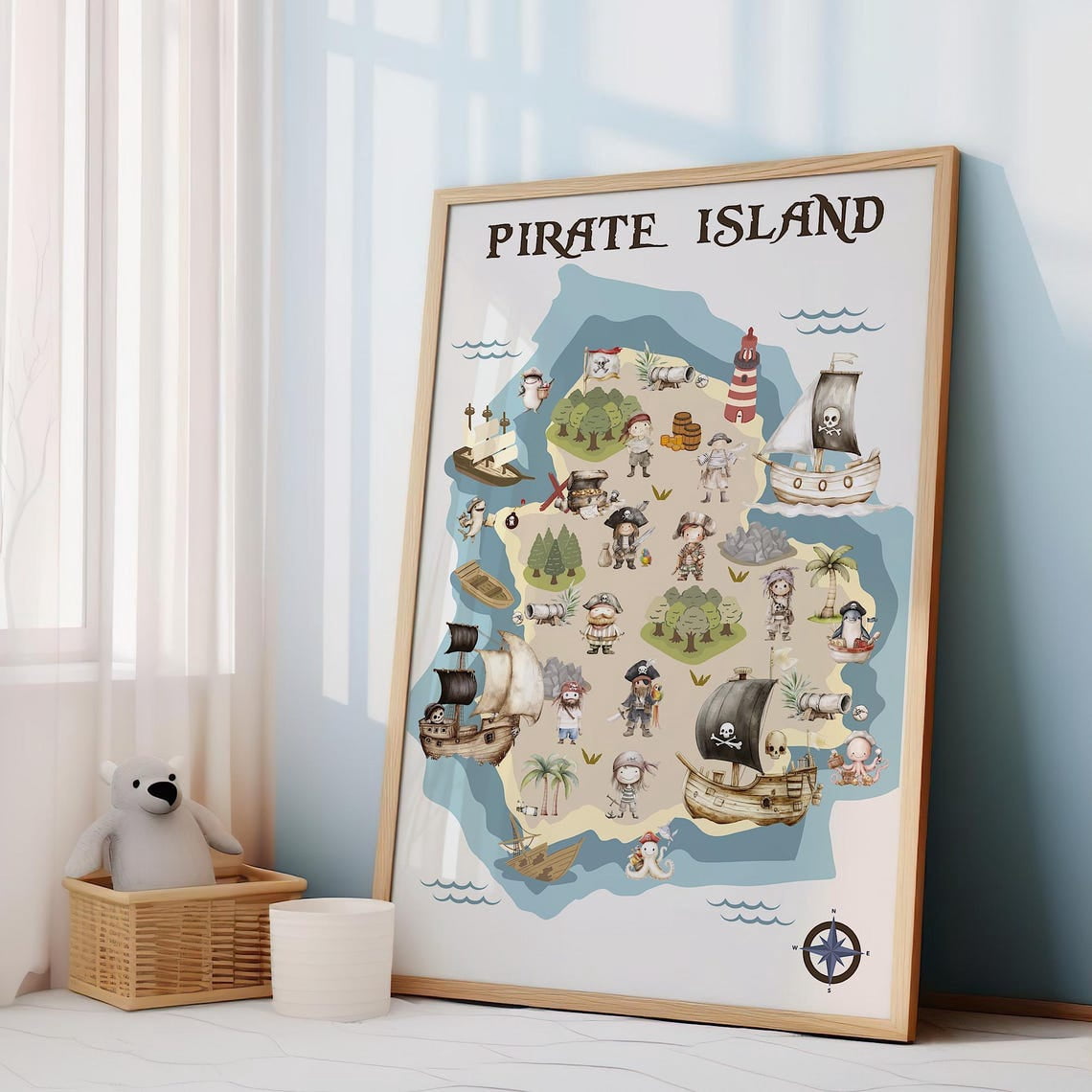 Pirate Island Posters, Pirate Posters, Pirate Decor, Pirate Boys ...