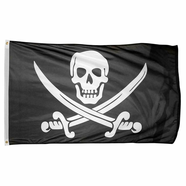 Pirate Jack Rackham Banner Flag 3x5ft Boat Dorm Man Cave Nautical Skull ...