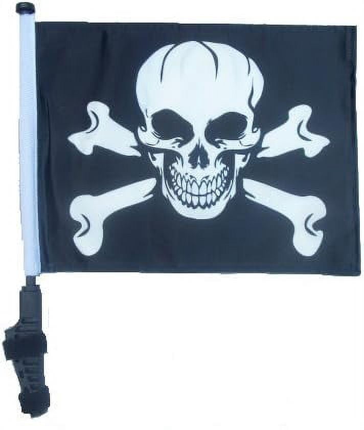 Pirate/Jolly Roger Golf Cart Flag EZ On & Off Bracket - Walmart.com