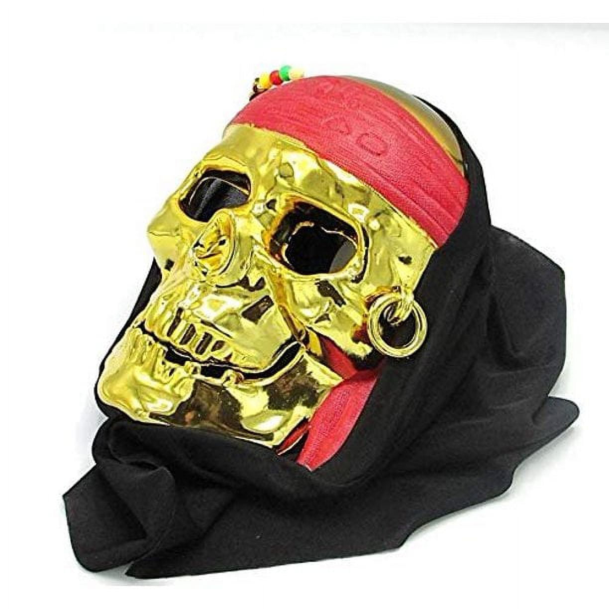 Pirate Mask | Novelty Gold Skull Pirate Mask | Masquerade Mask | Masks ...