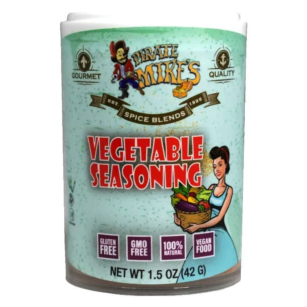 Pirate Mike's Vegetable Seasoning Small 1.5 oz - Walmart.com