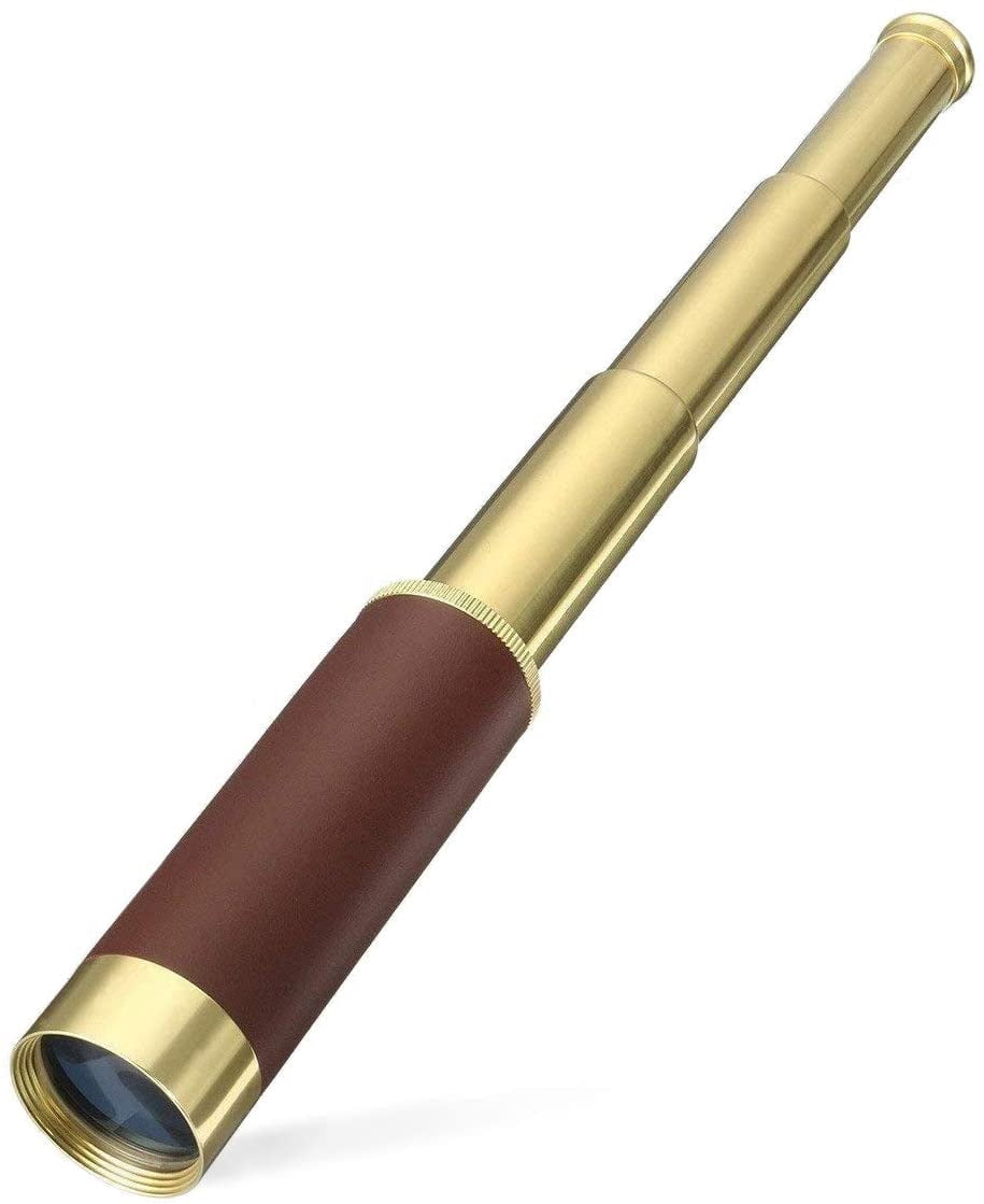Monocular Telescope for Kids & Adults, Handheld Collapsible Brass ...