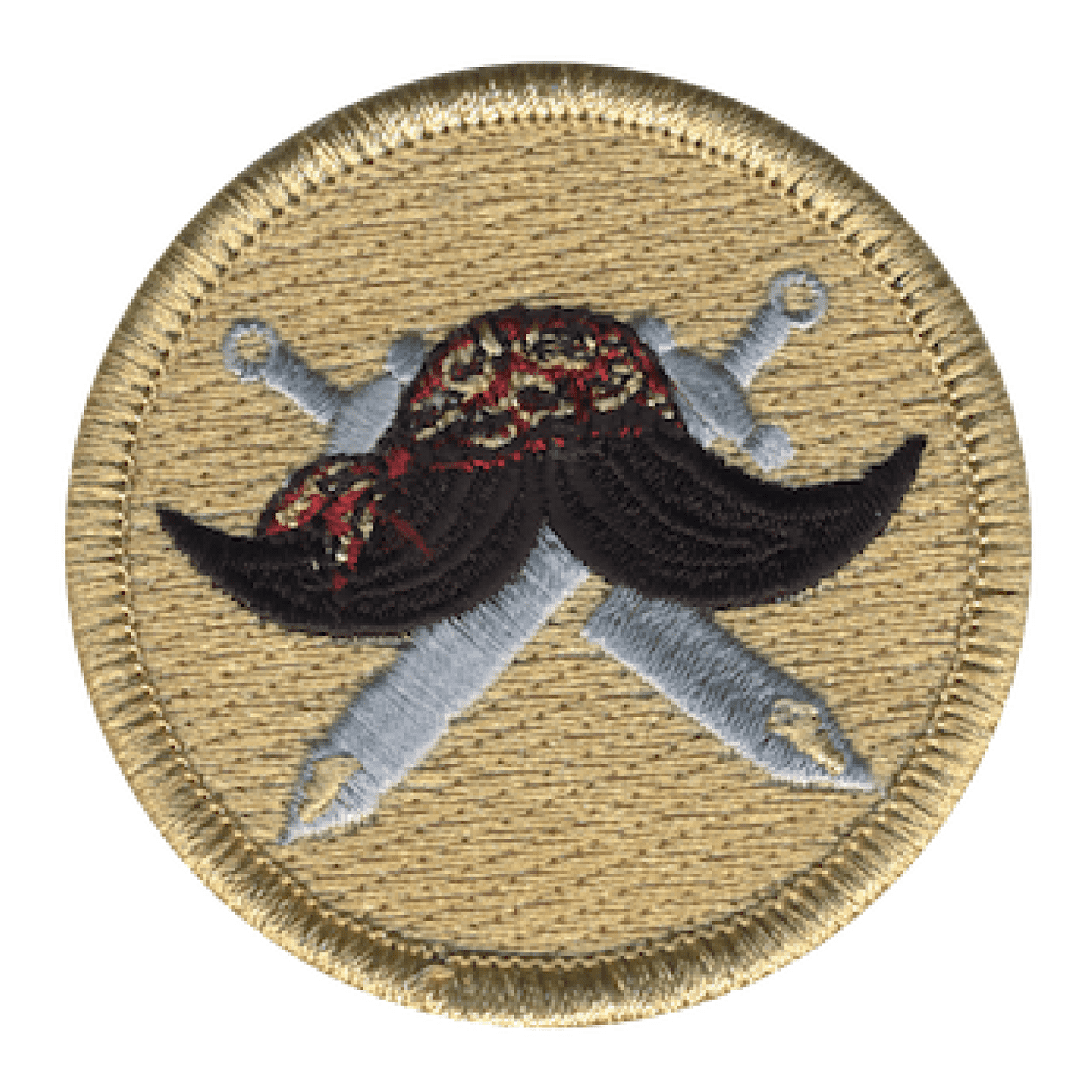 Pirate Mustache Scout Patrol Patch (Sew-on) - ClassB - Walmart.com