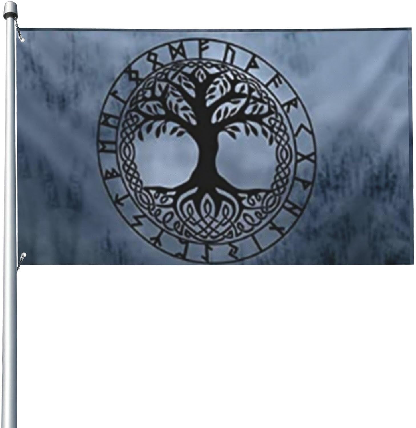 Pirate Norse Tree Of Life World Tree Flag Outdoor Decorative Flag ...