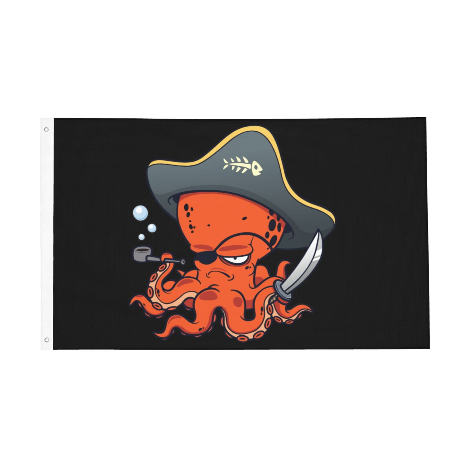 Pirate Octopus Flag 3x5 Ft Outdoor Indoor With Grommet Garden Yard ...