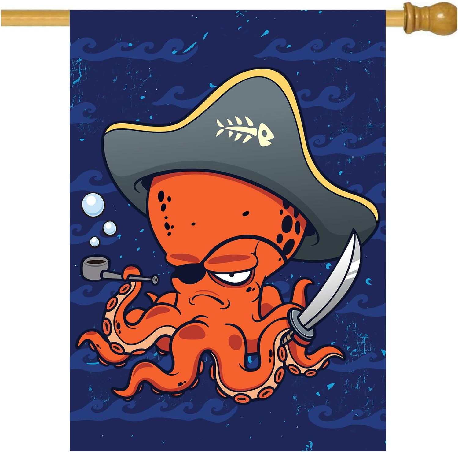 Pirate Octopus Garden Flag 28 X 40 In Outdoor Gifts Sea Mini Yard House ...