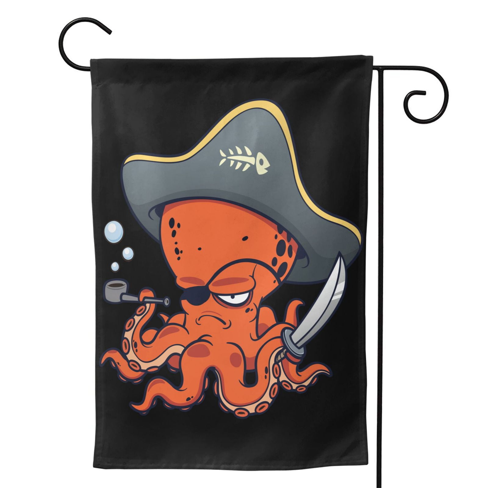 Pirate Octopus Garden Flag 28"X40" Outdoor Indoor Garden Decor Porch ...