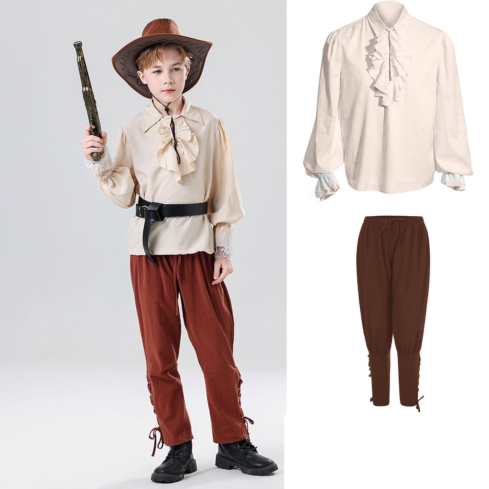 Pirate Outfit for Kids Tween Cute Halloween Outfits Pirate Dress up ...