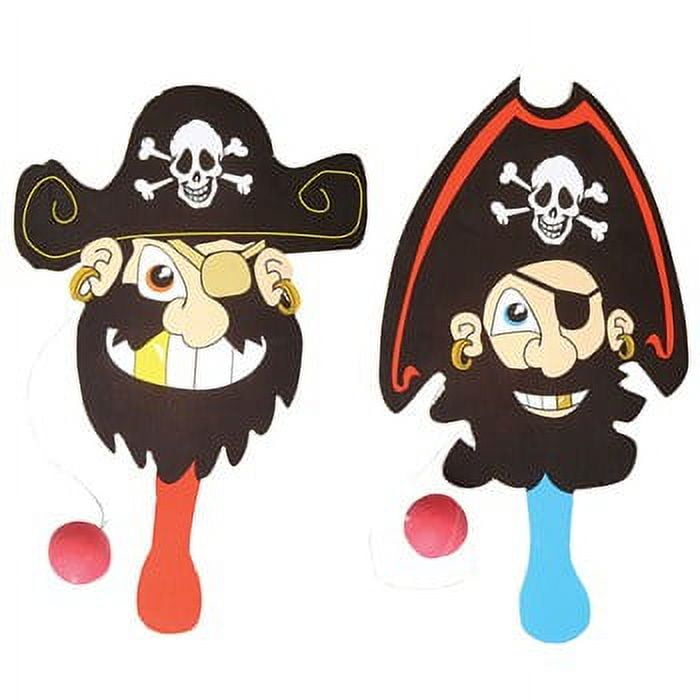 One Dozen Pirate Shaped Paddle Balls - Walmart.com