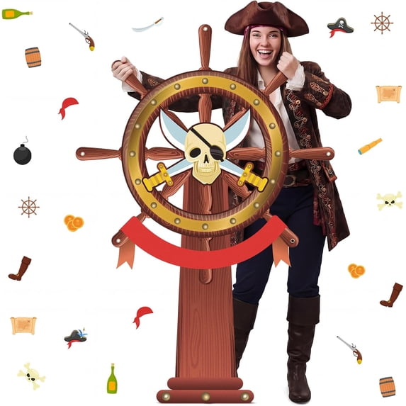 Pirate Party Decoration Large Pirate Theme Photo Backdrop Fabric Ship ...