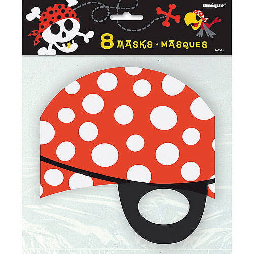 Pirate Party Masks, 8ct - Walmart.com