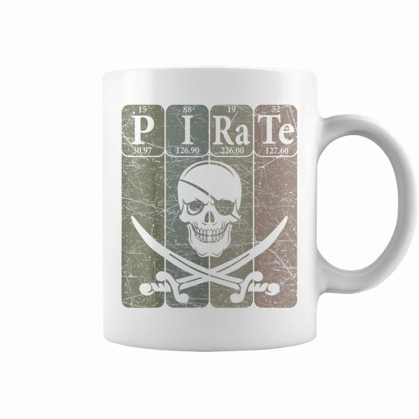 Pirate Periodic Table Elements Jolly Roger Pirate Skull Coffee Mugs ...