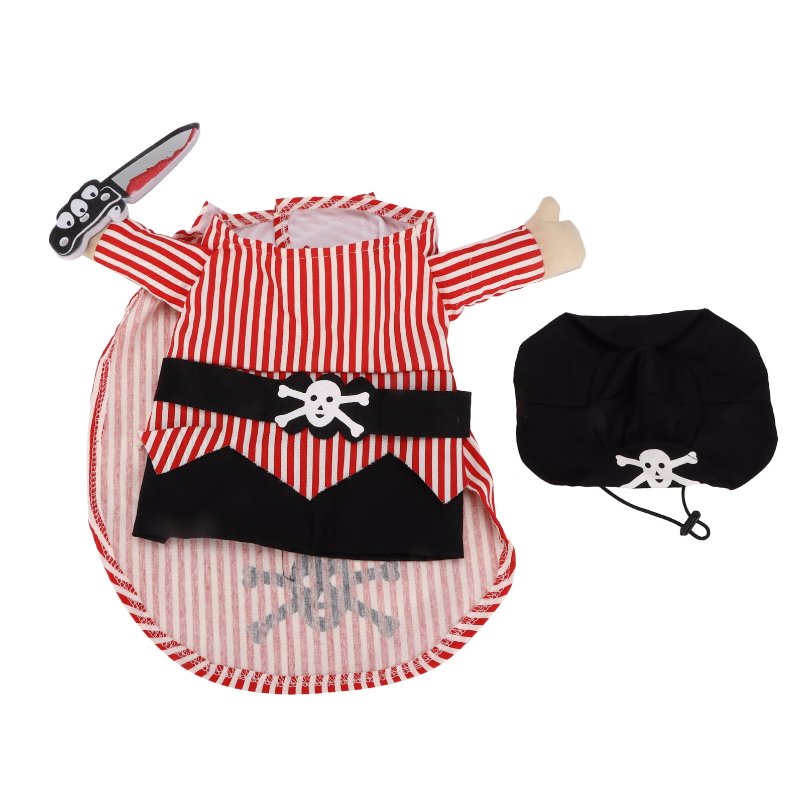 Pirate Pet Costume Set Festive Fun Dress Up Party Cosplay Pet Outfit ...