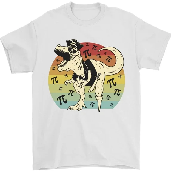 Pirate Pi T-Rex Funny Dinosaur Maths T-Shirt - Walmart.com